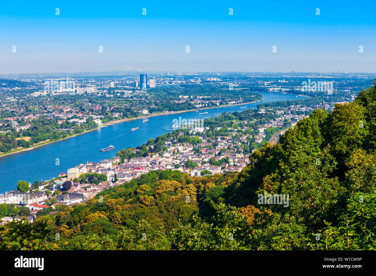 Bonn city suburb aerial panoramic view in Germany Stock Photo - Alamy
