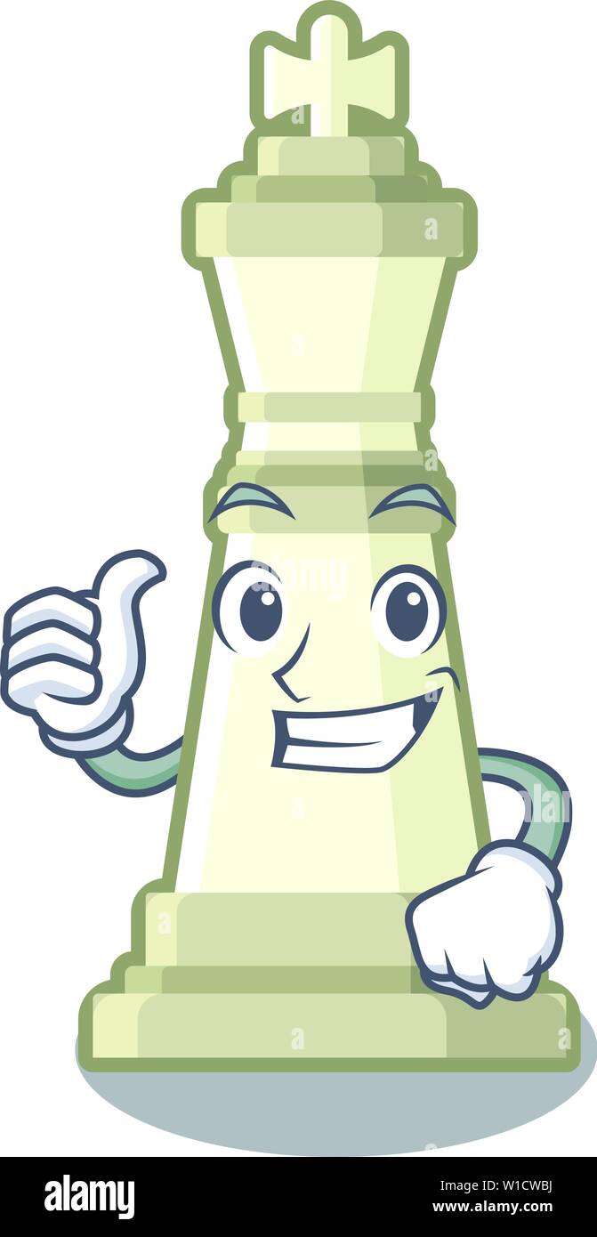 Thumbs up chess king on a the mascot Stock Vector Image & Art - Alamy