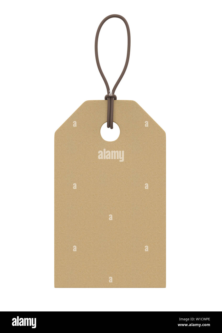 Blank Price Tag Isolated Stock Photo - Alamy