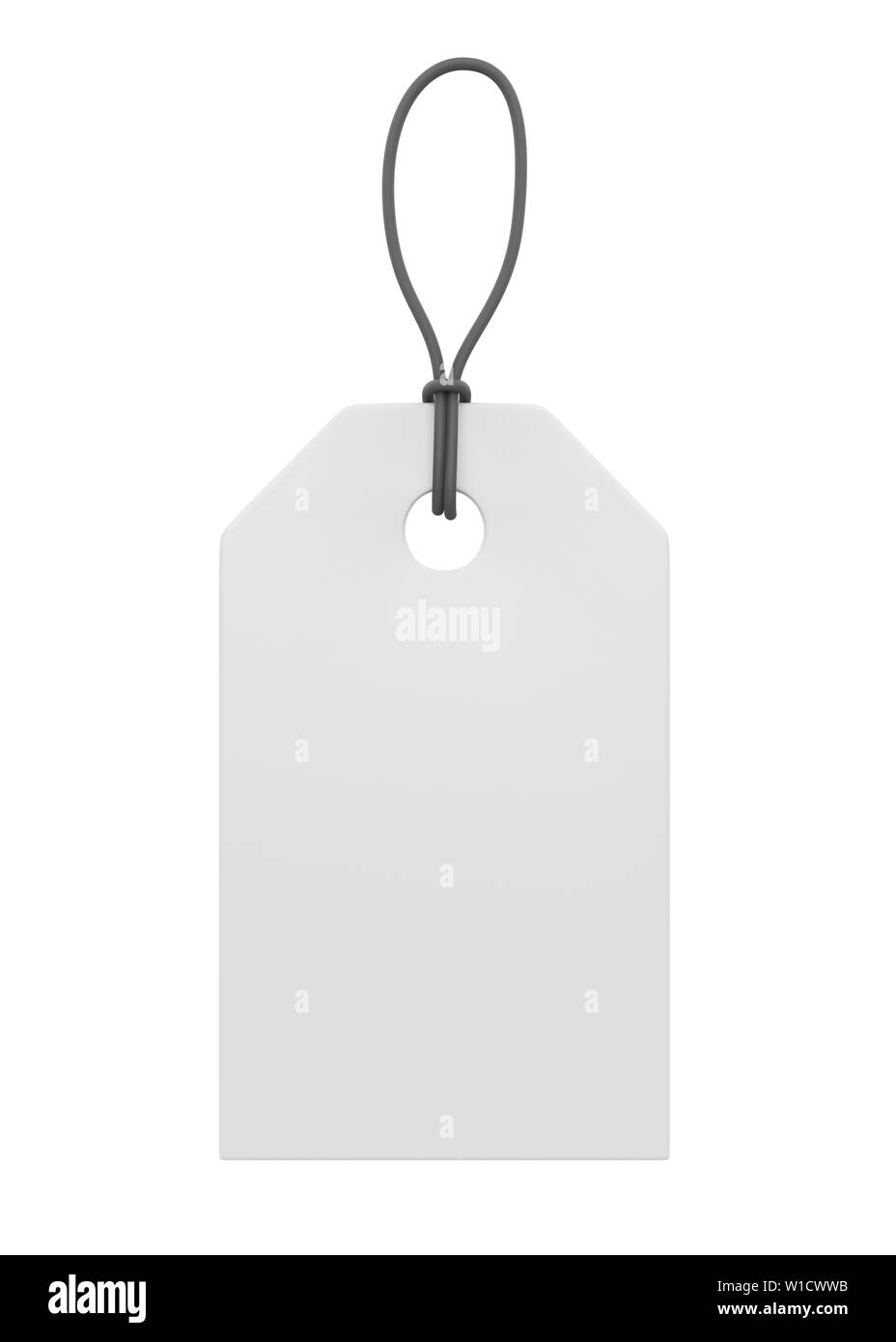 Blank Price Tag Isolated Stock Photo - Alamy