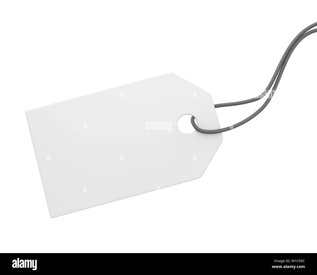 Blank Price Tag Isolated Stock Photo - Alamy