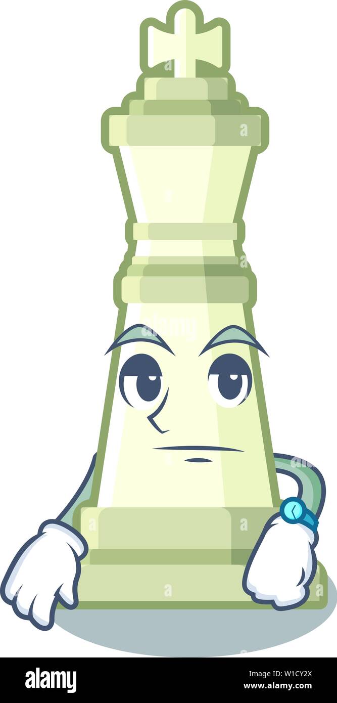 Waiting king chess in the cartoon shape Stock Vector Image & Art - Alamy