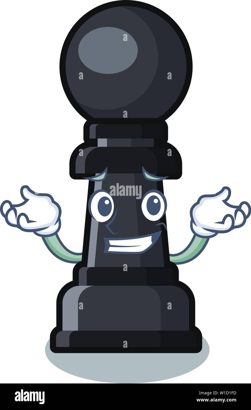 Grinning chess pawn toy the shape mascot Stock Vector Image & Art - Alamy