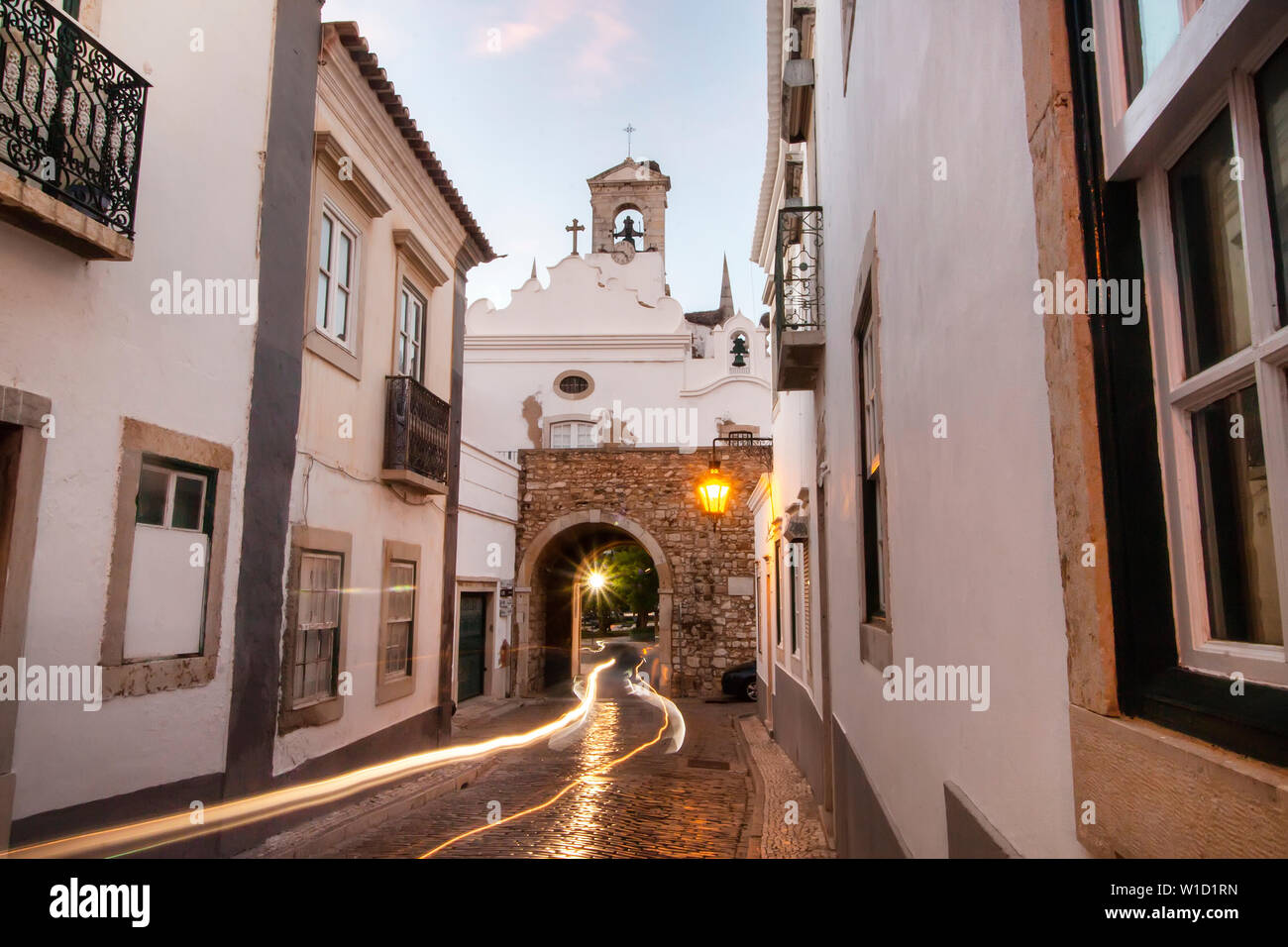 View of the iconic landmark church of the city of Faro, Portugal Stock ...