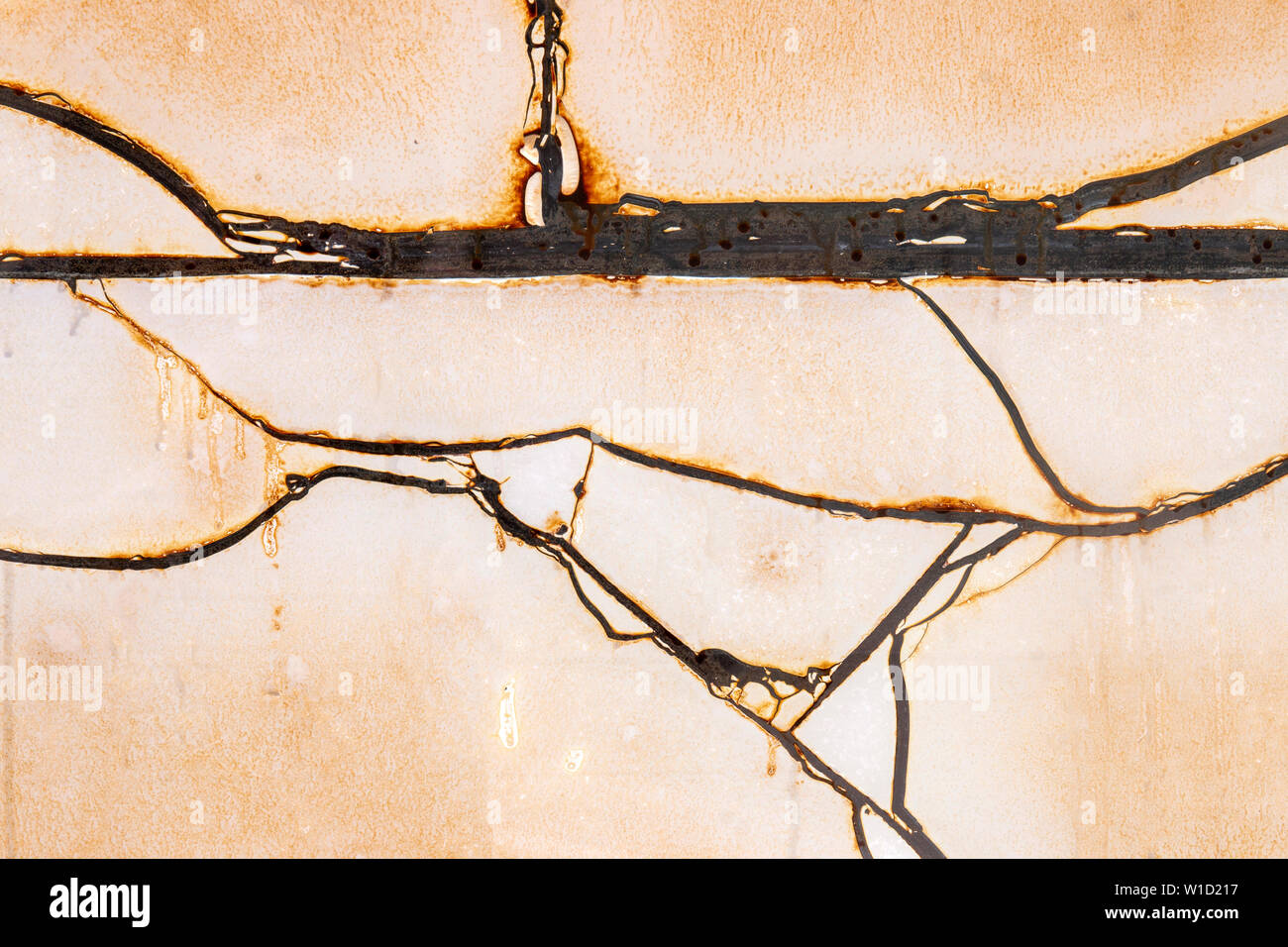 dirty plastic texture with wrinkles, cracks and sunburnt glued to glass ...