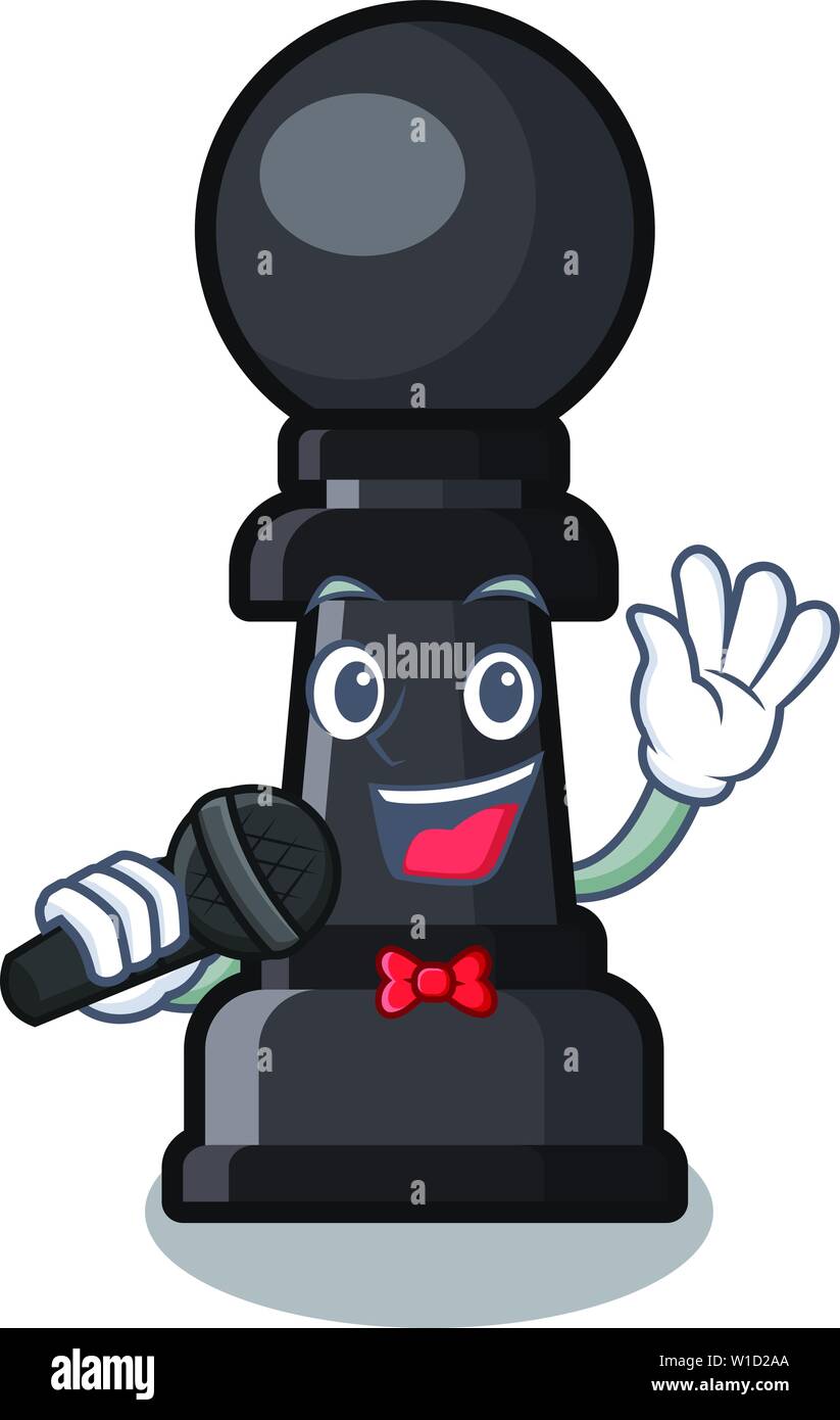 Singing chess pawn in the cartoon shape Stock Vector Image & Art - Alamy