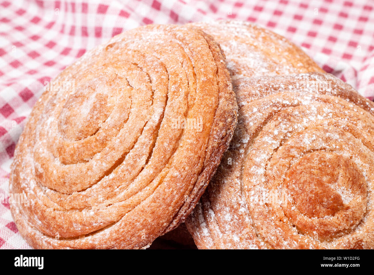 Traditional Portuguese pastry called snails of Sao Romao Stock Photo ...