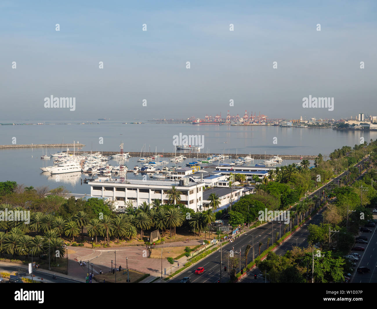 Manila, the Philippines - March 31, 2019: Downtown Manila with Roxas ...