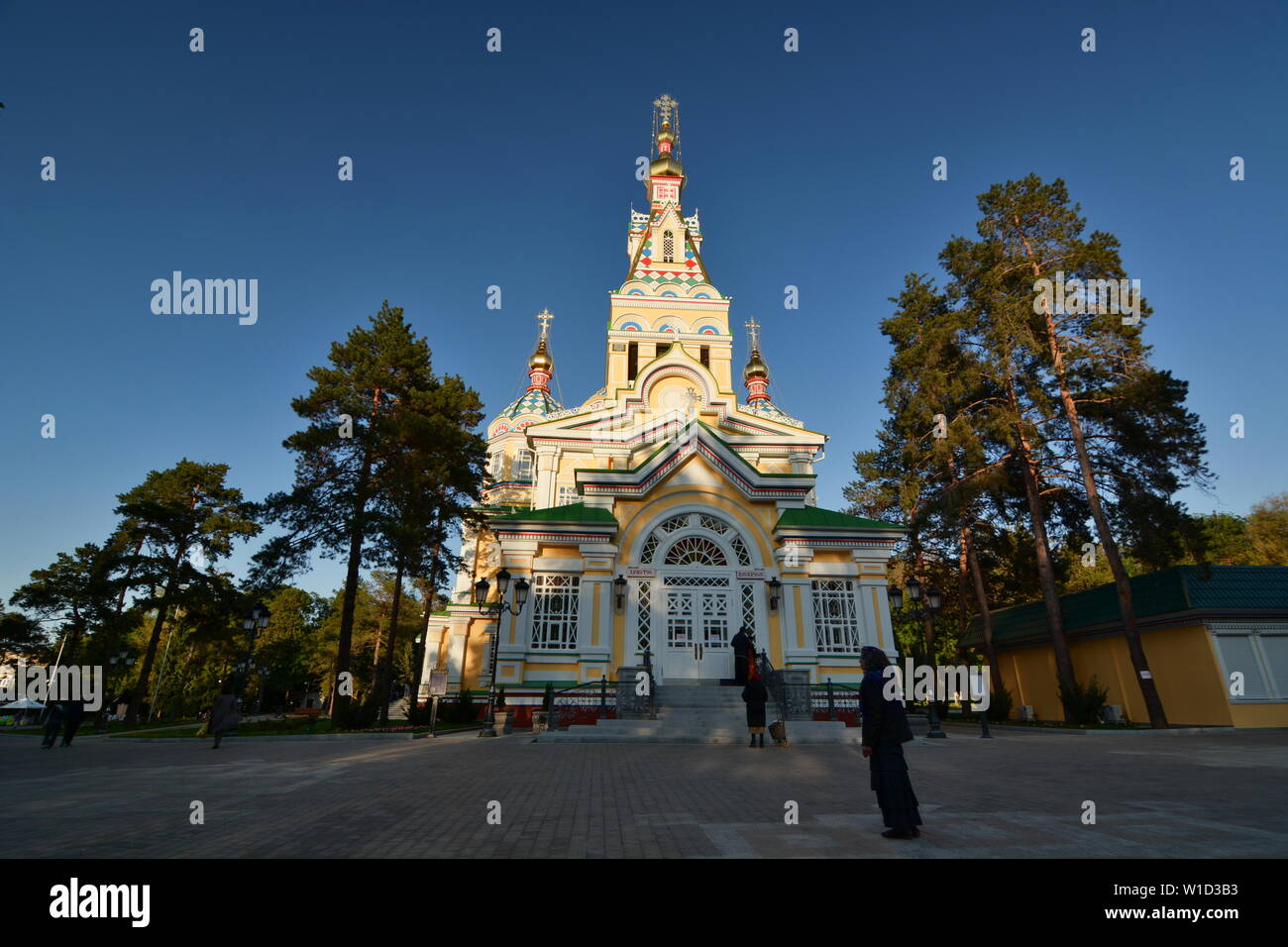 The Ascension Cathedral, Panfilov Park. Almaty. Kazakhstan Stock Photo ...