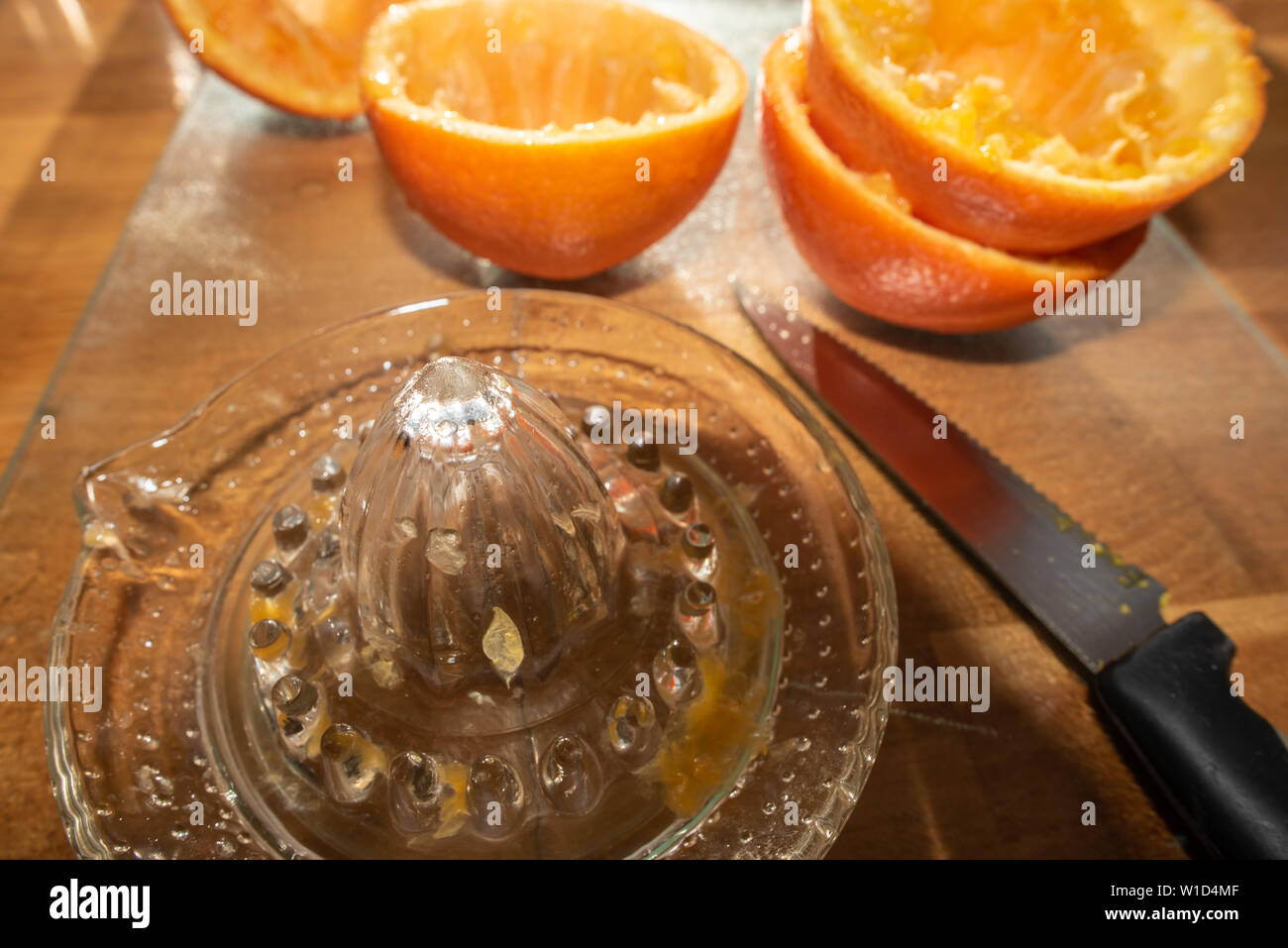 Freshly Squeezed Orange Juice Stock Photo - Alamy