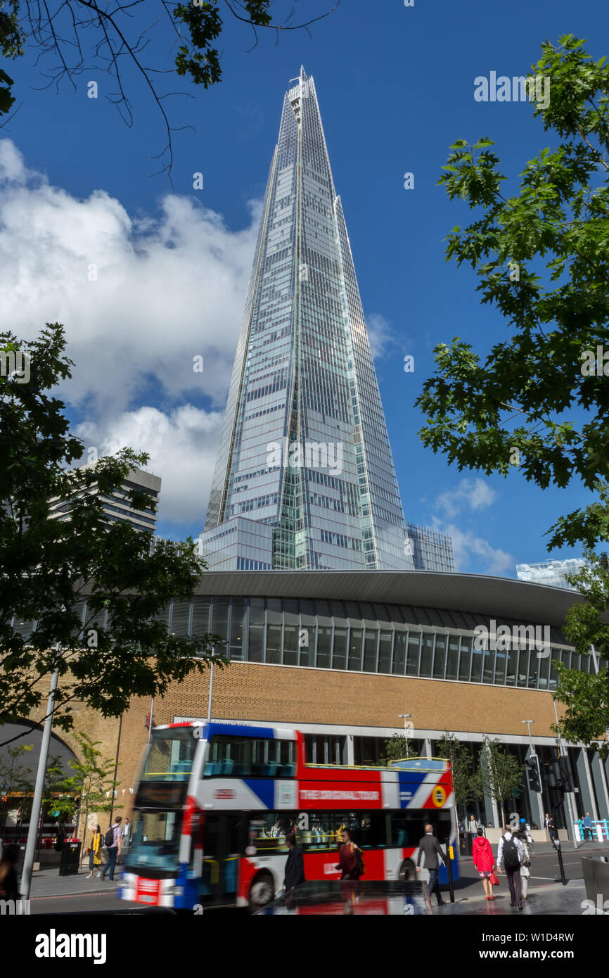 The Shard is a 95-storey supertall skyscraper, designed by the Italian ...