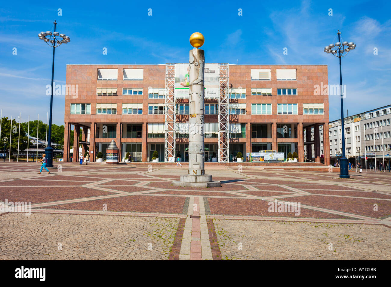 DORTMUND, GERMANY - JULY 04, 2018: Rathaus town hall in city centre of ...