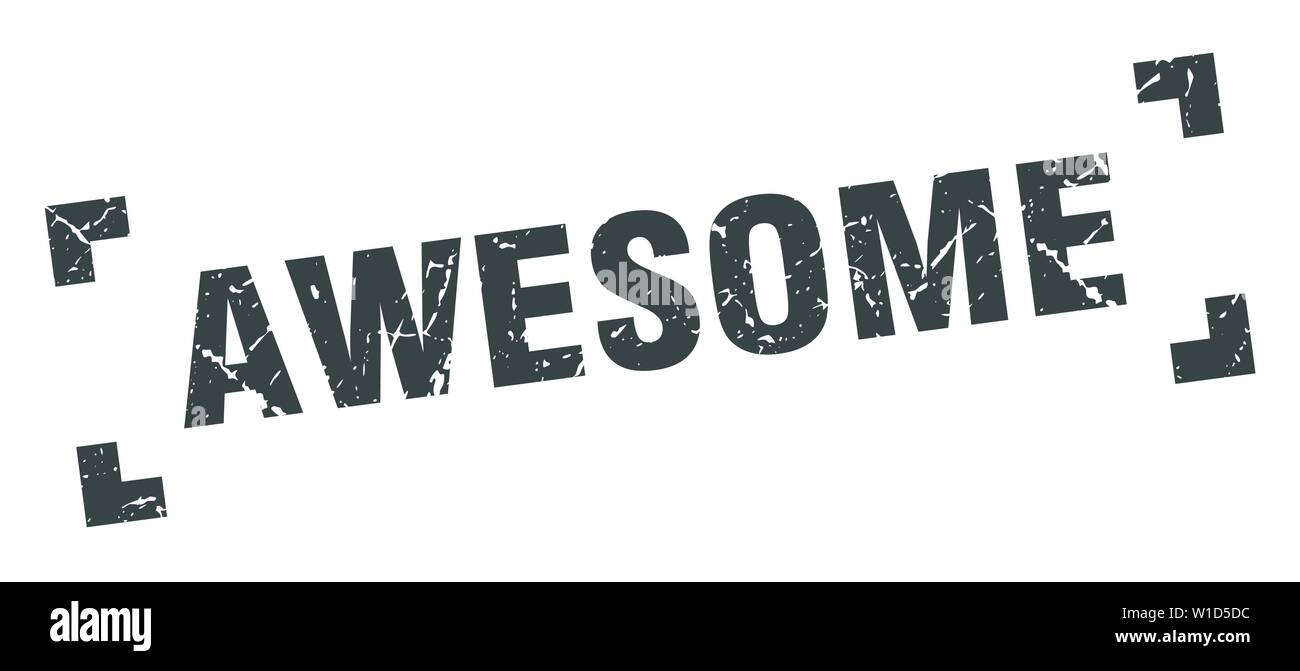 Awesome stamp Black and White Stock Photos & Images - Alamy