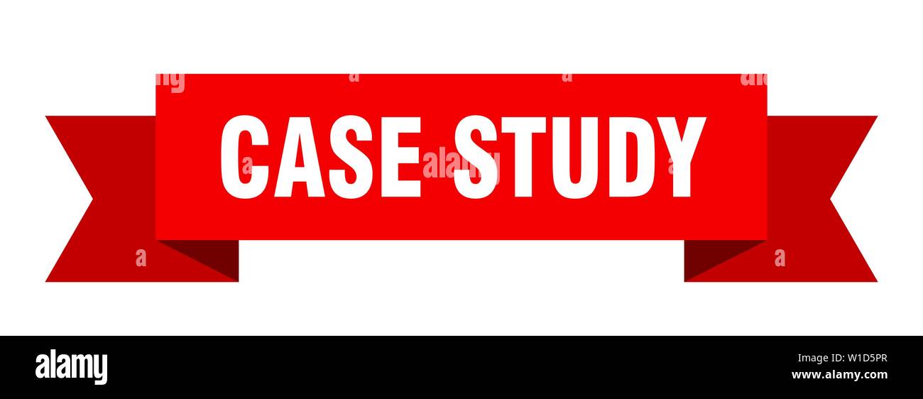 case study ribbon. case study isolated sign. case study banner Stock ...