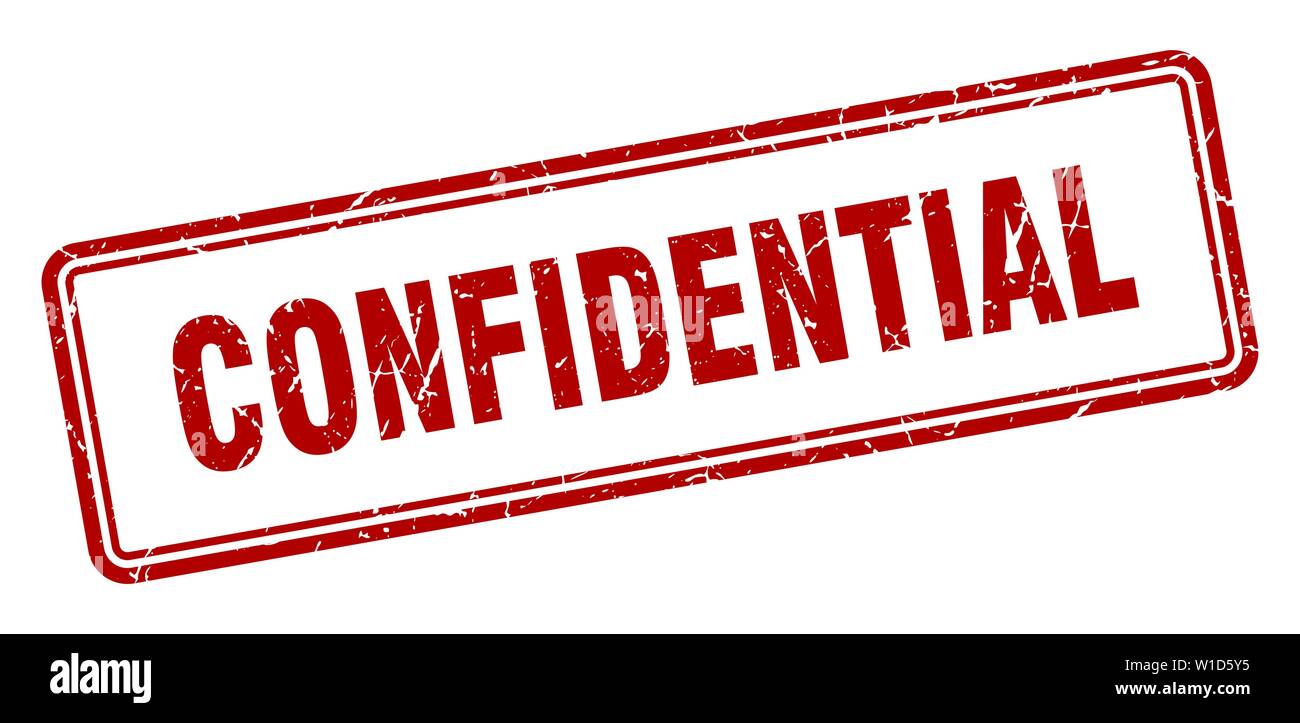 confidential stamp. confidential square grunge sign. confidential Stock ...