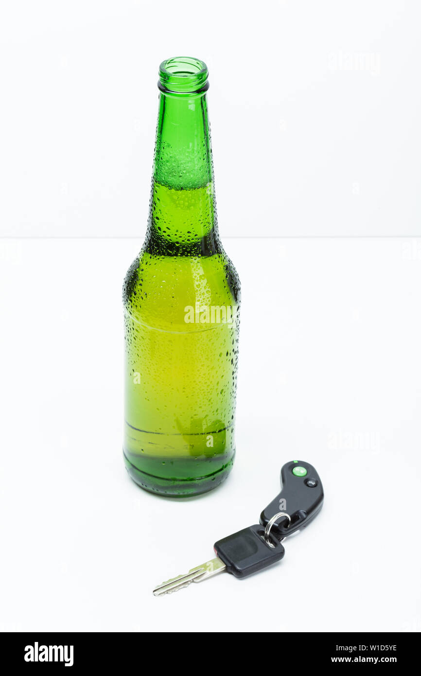 Alcohol and car keys Stock Photo - Alamy