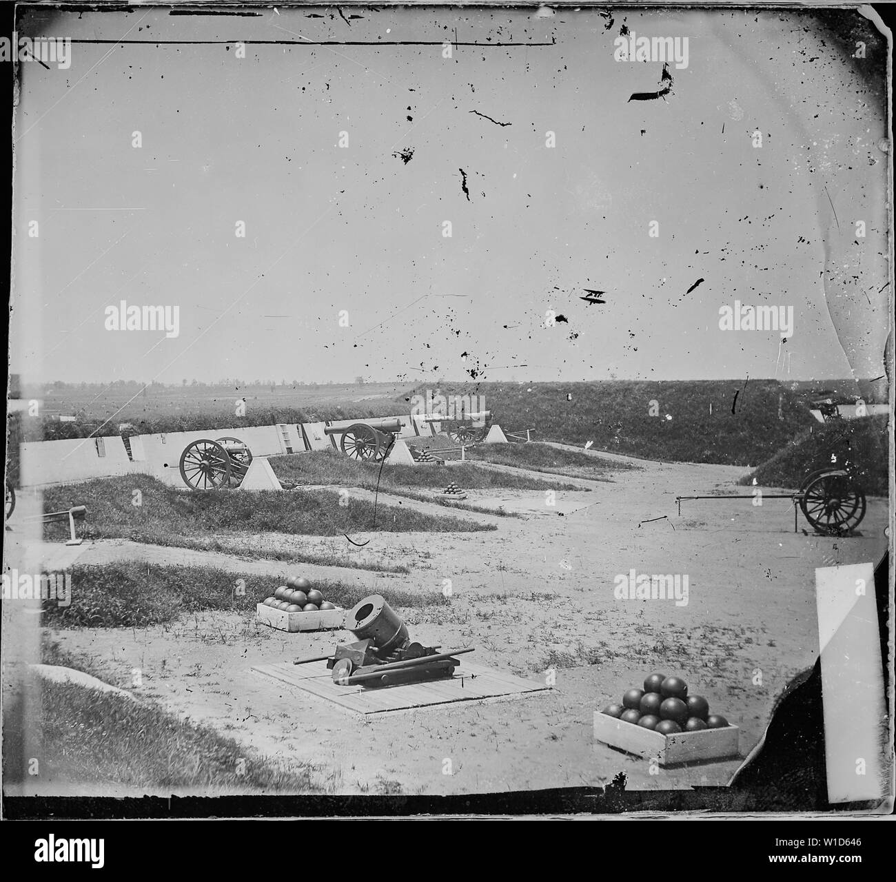 Fort, interior view Stock Photo - Alamy