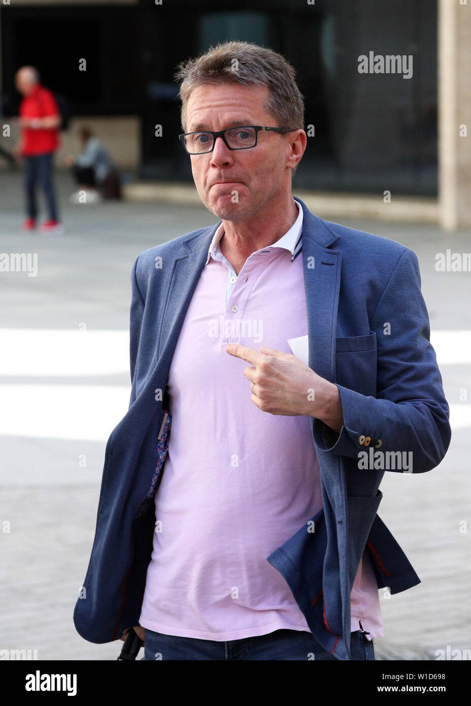 BBC Radio 5 Live breakfast presenter Nicky Campbell outside New ...
