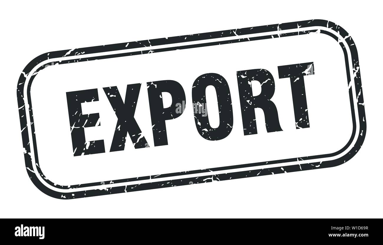 export stamp. export square grunge sign. export Stock Vector Image ...