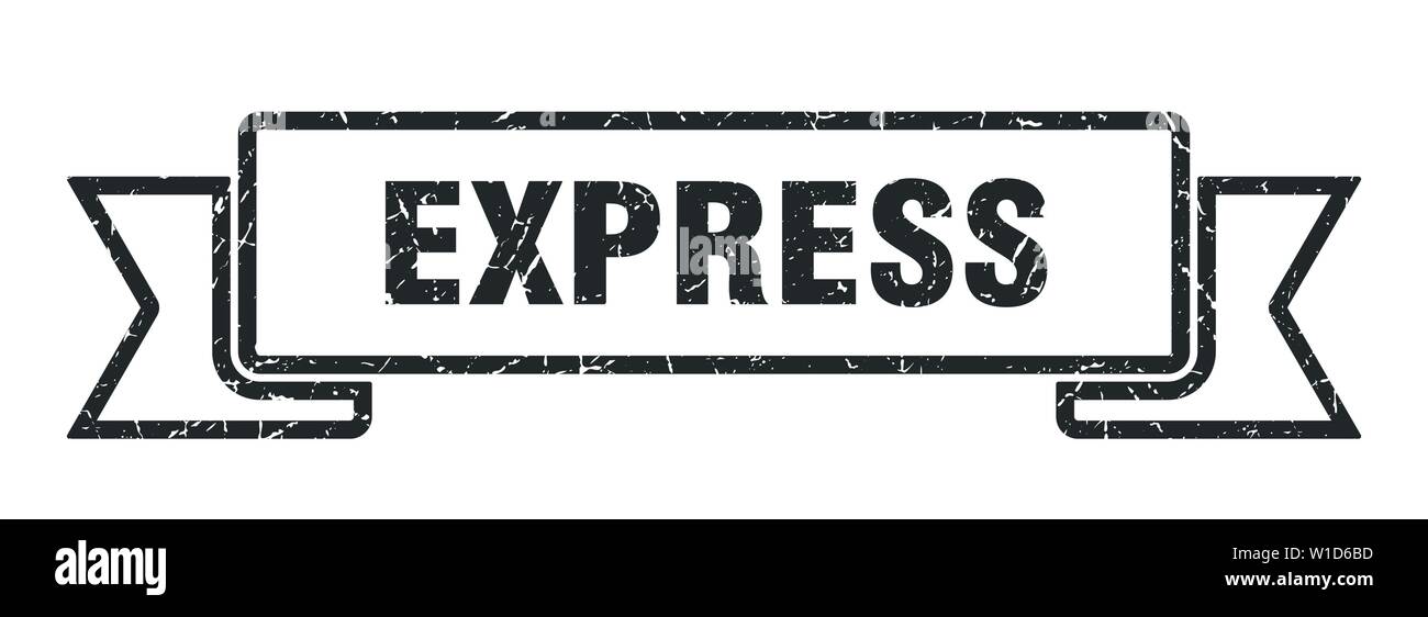 express grunge ribbon. express sign. express banner Stock Vector Image ...
