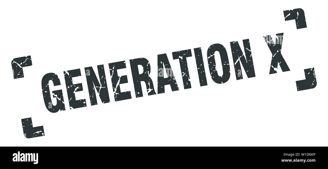 generation x stamp. generation x square grunge sign. generation x Stock ...