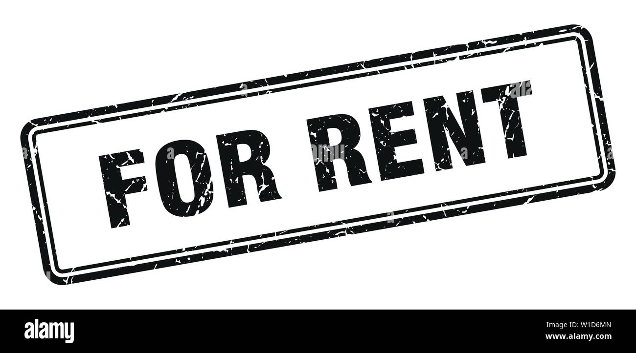 for rent stamp. for rent square grunge sign. for rent Stock Vector ...