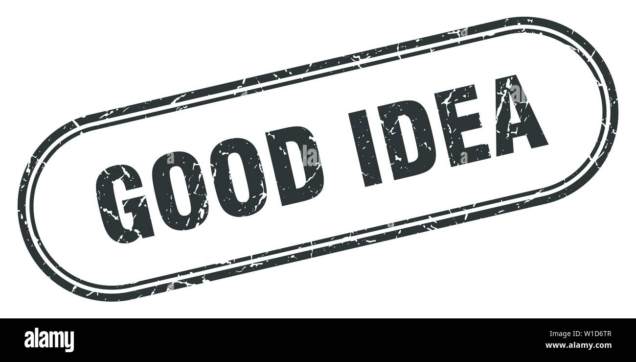 good idea stamp. good idea square grunge sign. good idea Stock Vector ...