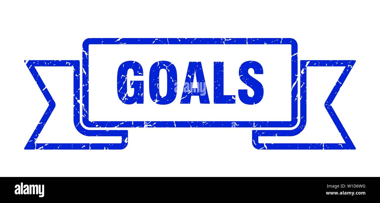 goals grunge ribbon. goals sign. goals banner Stock Vector Image & Art ...