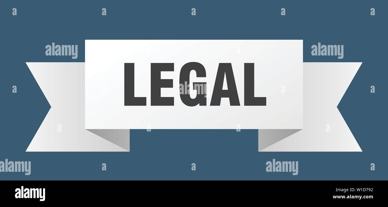 legal ribbon. legal isolated sign. legal banner Stock Vector Image ...