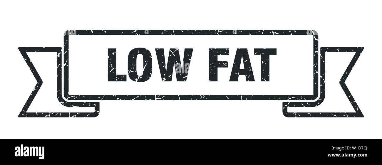 low fat grunge ribbon. low fat sign. low fat banner Stock Vector Image ...