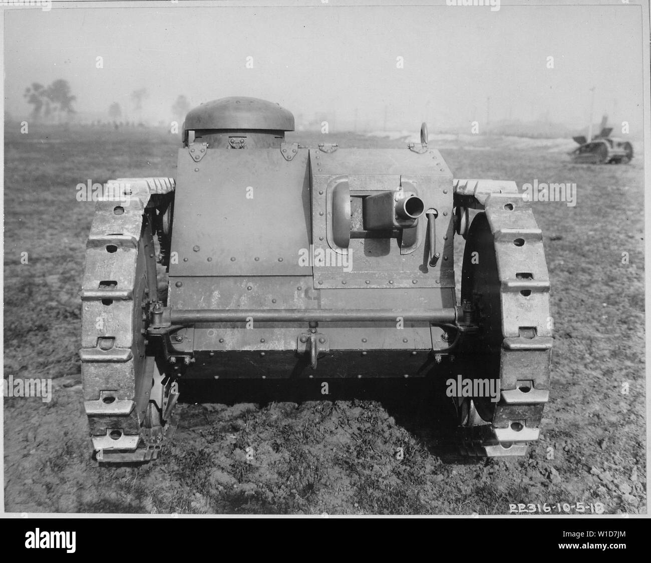 Front view of the two-man tank manufactured by the Ford Motor Company ...