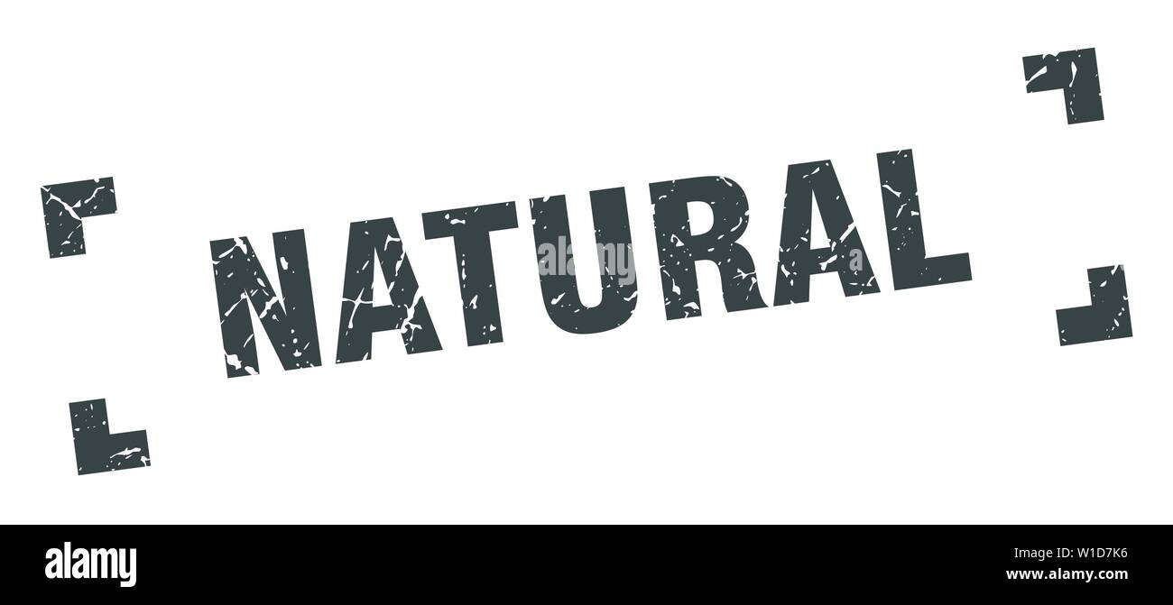natural stamp. natural square grunge sign. natural Stock Vector Image ...