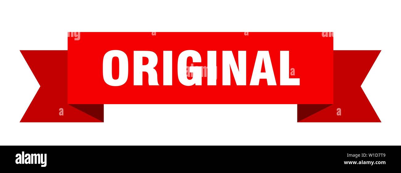 original ribbon. original isolated sign. original banner Stock Vector ...