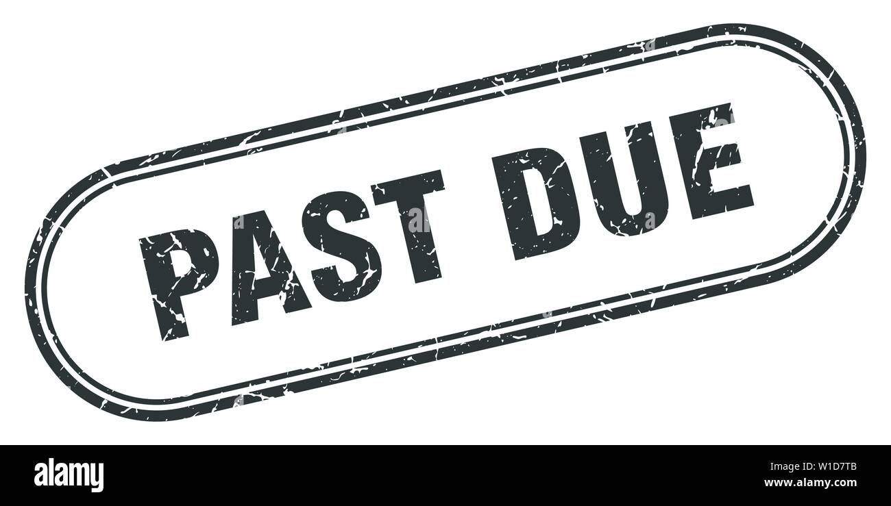 past due stamp. past due square grunge sign. past due Stock Vector ...