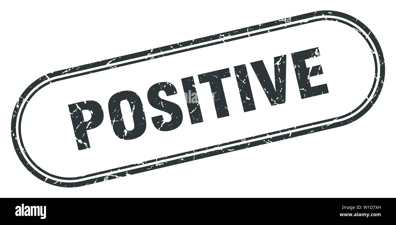 positive stamp. positive square grunge sign. positive Stock Vector ...