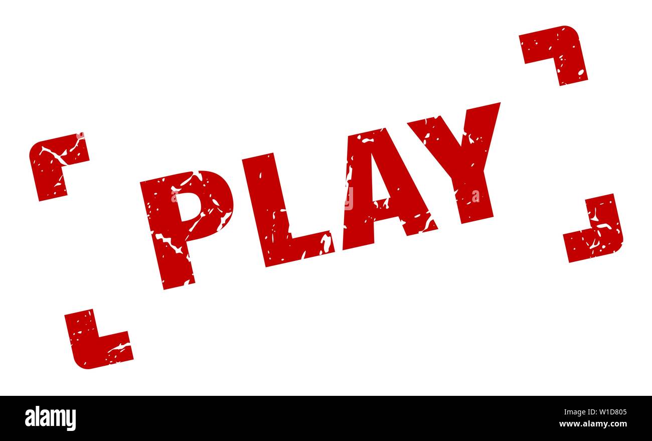 play stamp. play square grunge sign. play Stock Vector Image & Art - Alamy