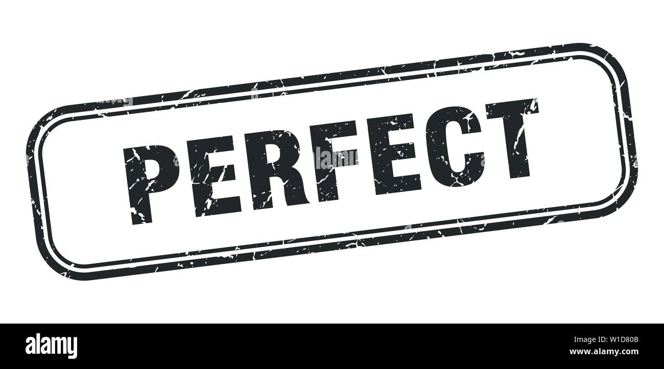 perfect stamp. perfect square grunge sign. perfect Stock Vector Image ...
