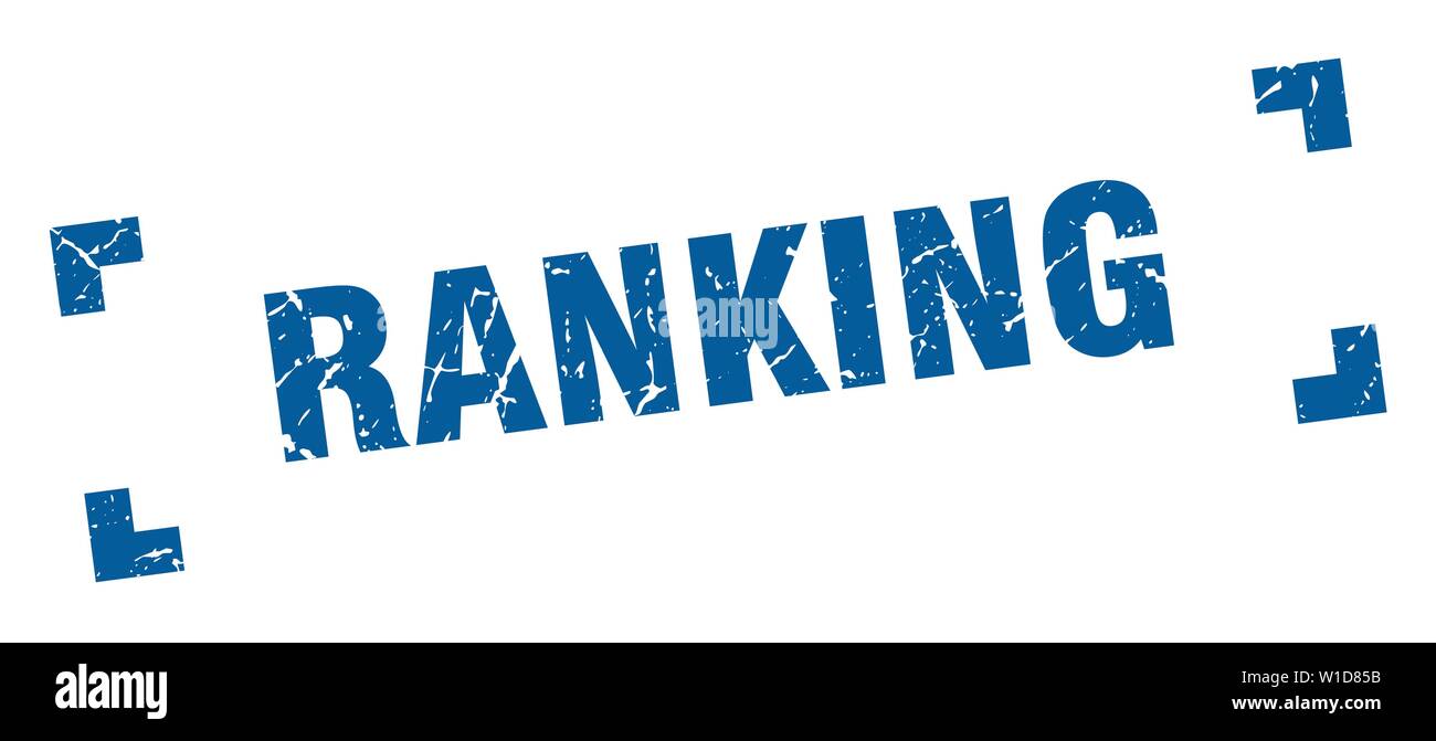 ranking stamp. ranking square grunge sign. ranking Stock Vector Image & Art - Alamy