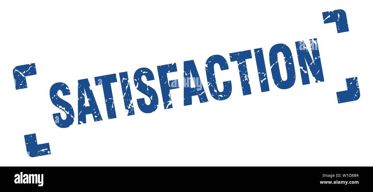 satisfaction stamp. satisfaction square grunge sign. satisfaction Stock ...