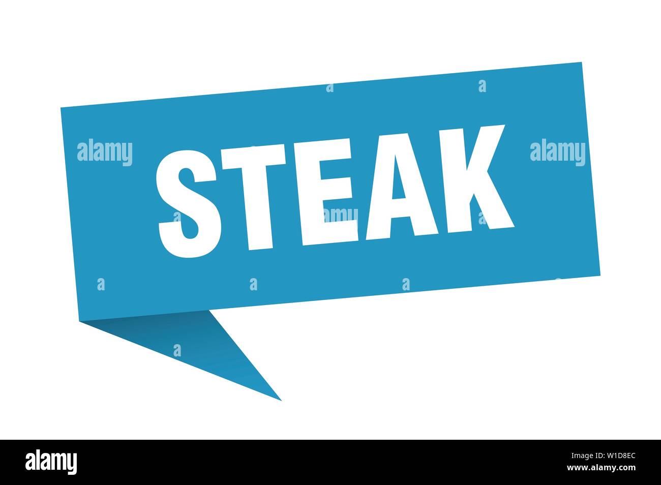 steak speech bubble. steak sign. steak banner Stock Vector Image & Art ...