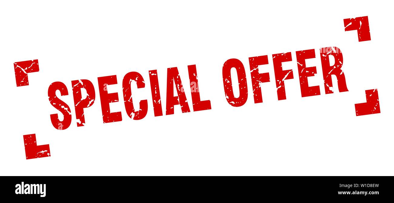 special offer stamp. special offer square grunge sign. special offer ...