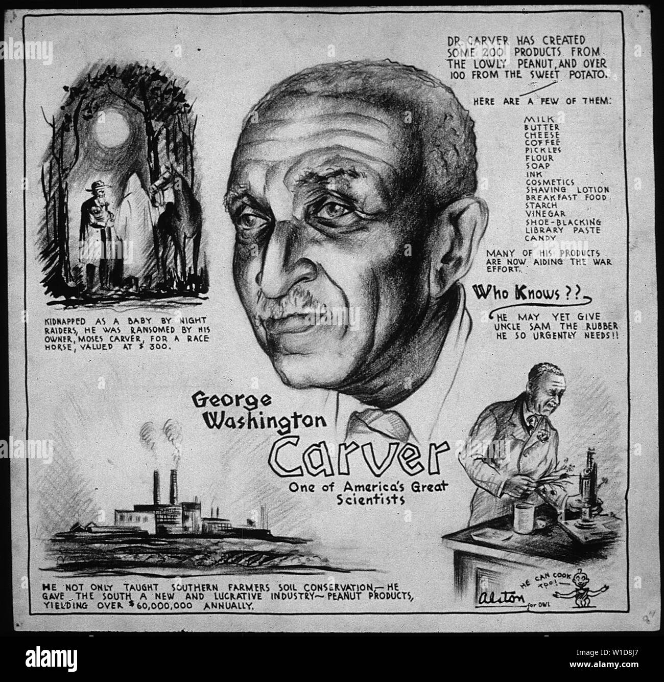 GEORGE WASHINGTON CARVER - ONE OF AMERICA'S GREAT SCIENTISTS; Scope and ...