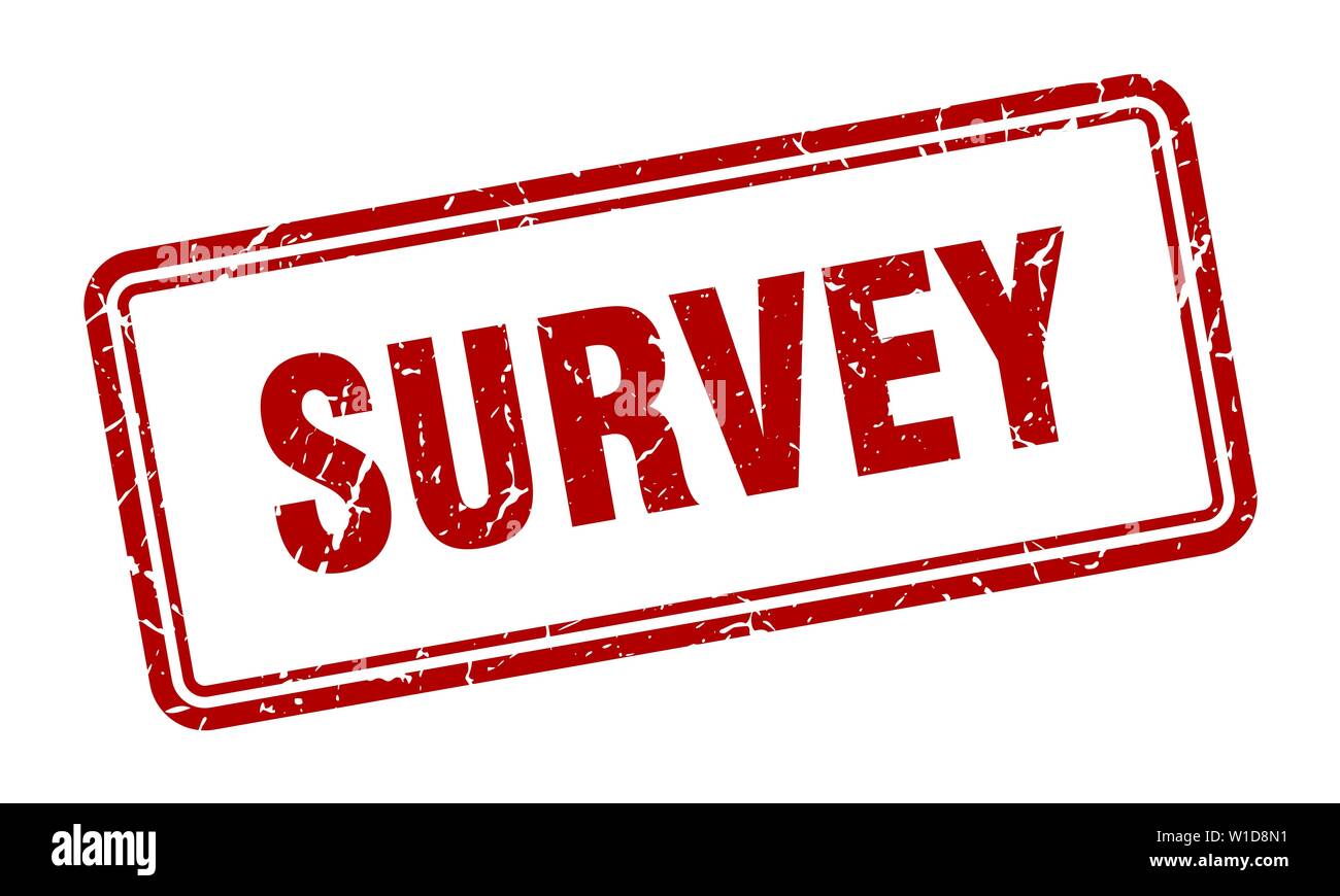 survey stamp. survey square grunge sign. survey Stock Vector Image ...