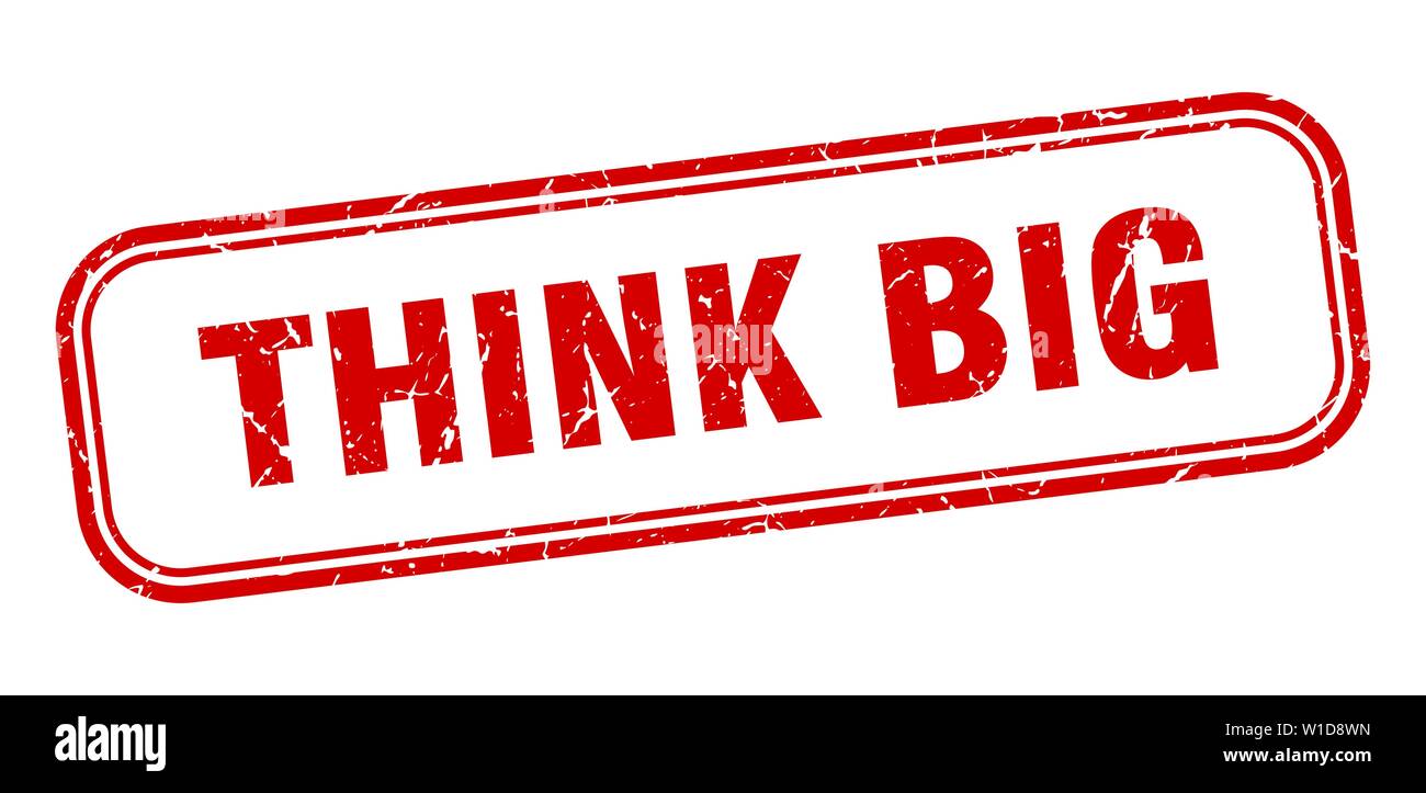 Think big red square hi-res stock photography and images - Alamy