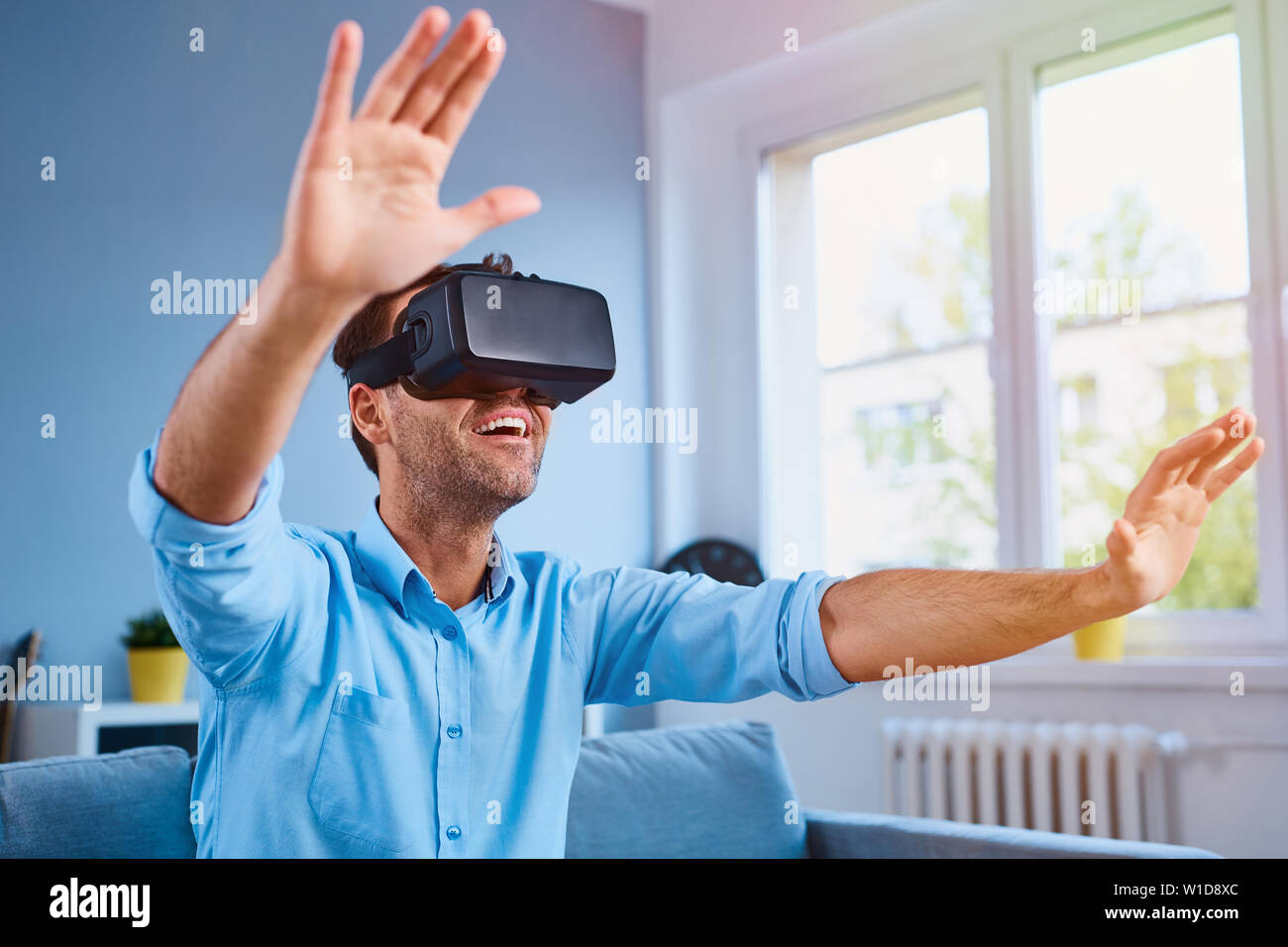 3d virtual man home hi-res stock photography and images - Alamy