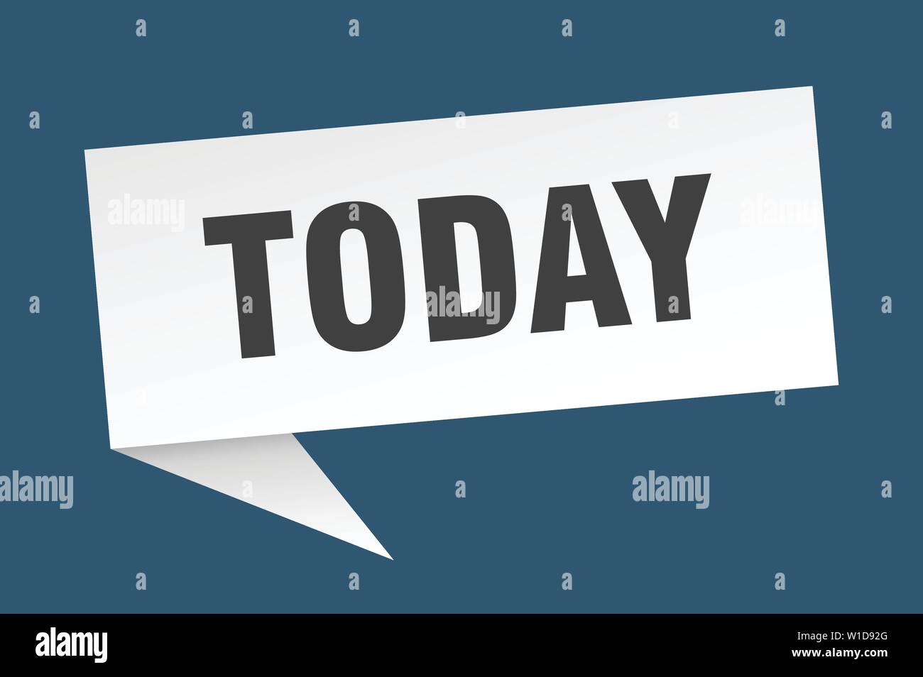 today speech bubble. today sign. today banner Stock Vector Image & Art ...