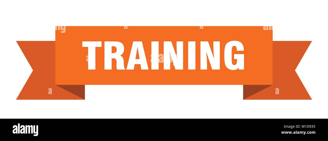 training ribbon. training isolated sign. training banner Stock Vector ...