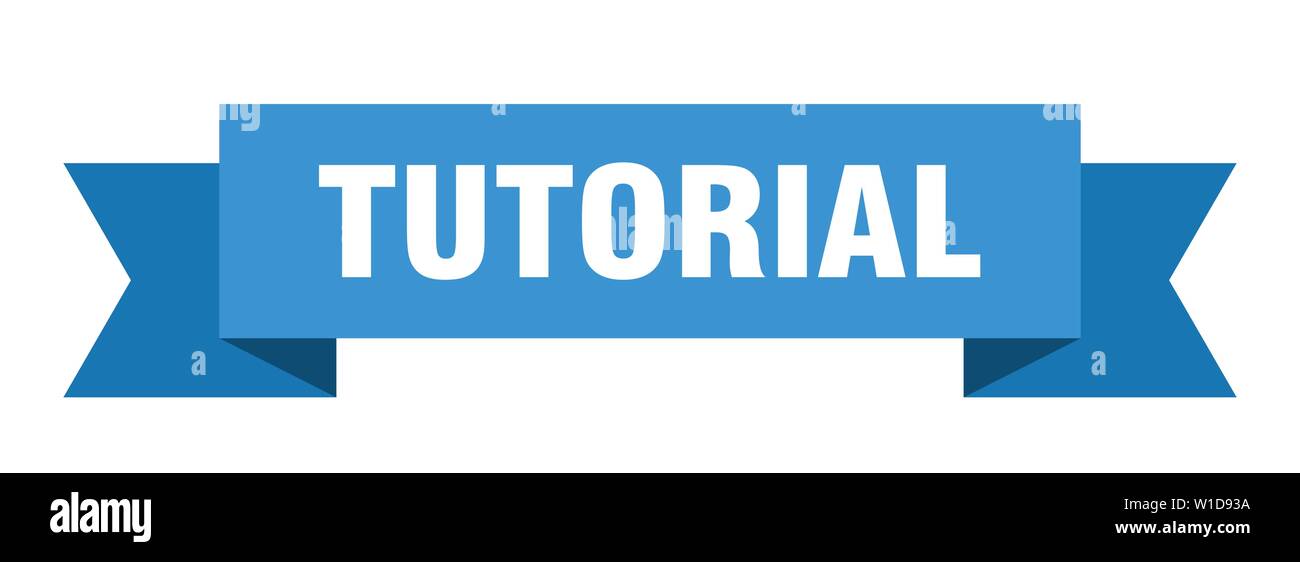 tutorial ribbon. tutorial isolated sign. tutorial banner Stock Vector ...