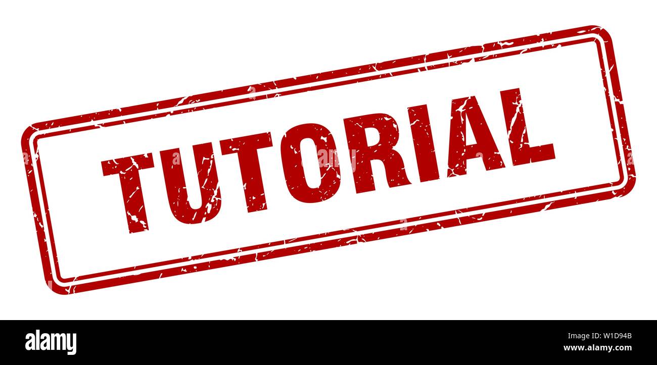tutorial stamp. tutorial square grunge sign. tutorial Stock Vector ...
