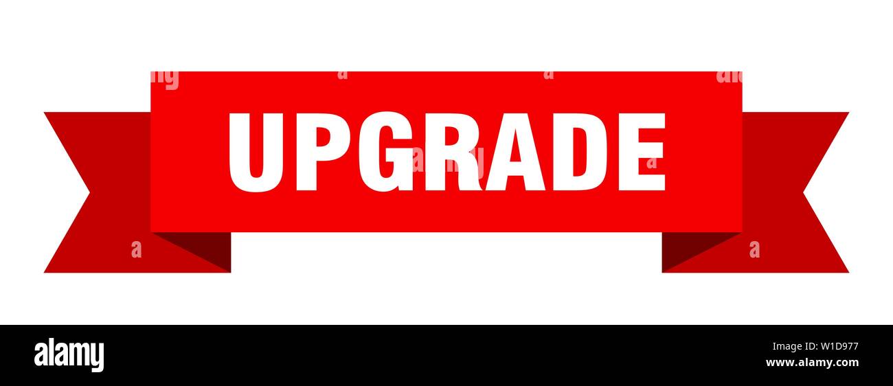 upgrade ribbon. upgrade isolated sign. upgrade banner Stock Vector ...